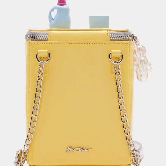 Betsey Johnson | Bags | Betsey Johnson Kitsch Spin Me Yellow Crossbody ...
